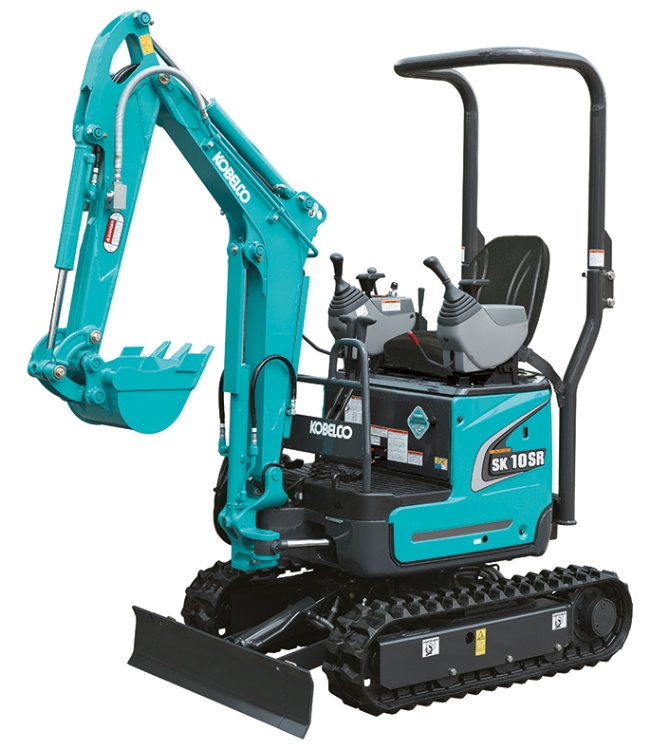 Minigraveren Kobelco SK10SR-2 med alm. Joystik - Bestil her